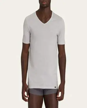 Hanro Ultralight Cotton V-neck T-shirt - White