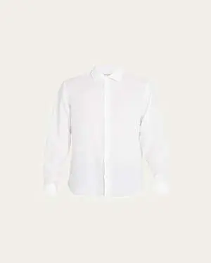 Orlebar Brown Giles Linen Sport Shirt - White