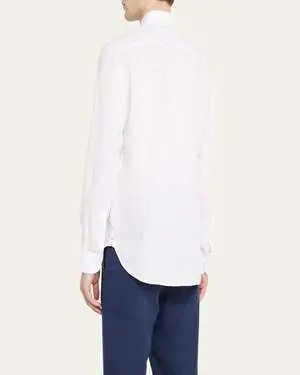 Orlebar Brown Giles Linen Sport Shirt - White