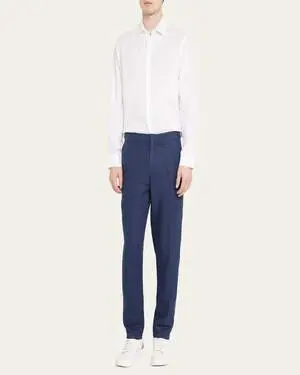 Orlebar Brown Giles Linen Sport Shirt - White