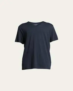 Vince Short-sleeve V-neck Jersey T-shirt, Gray - Coastal