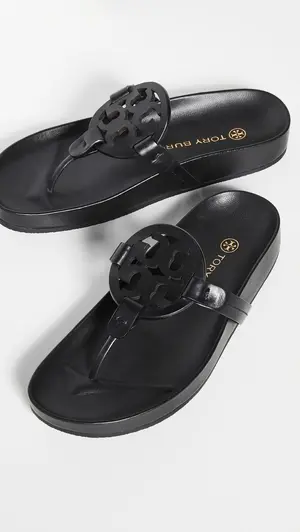 Tory Burch Miller Cloud Sandals - Perfect Black