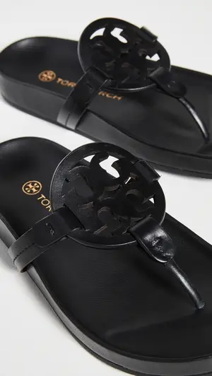 Tory Burch Miller Cloud Sandals - Perfect Black