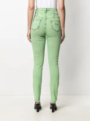 Philipp Plein High-waisted Jeggings - Green
