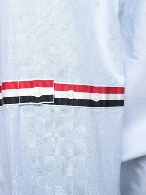 Thom Browne Grosgrain Armband Oxford Shirt - Blue