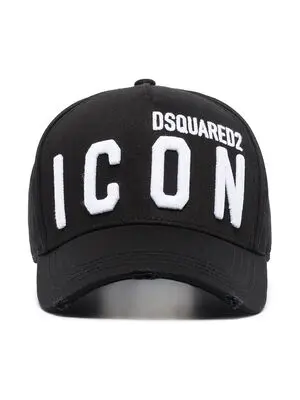Dsquared2 Embroidered Icon Baseball Cap - Black
