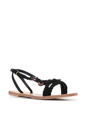 Alberta Ferretti Woven Strap Sandals