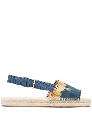 Alberta Ferretti Open-toe Denim Espadrilles - Blue