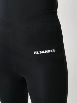 JIL SANDER Logo-print Leggings - Black