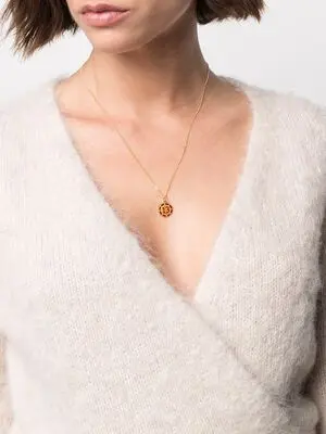 TRUE ROCKS Vegas 13 Poker Chip Pendant Necklace - Gold