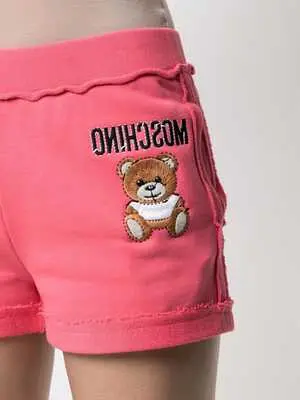 Moschino Logo-embroidered Jersey Shorts