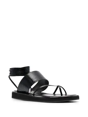 Paris Texas Lizard-effect Leather Sandals