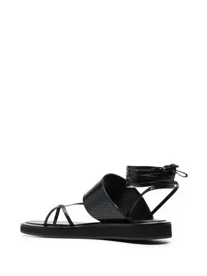 Paris Texas Lizard-effect Leather Sandals