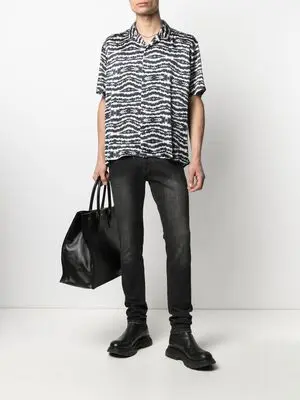 Philipp Plein Tie-dye Print Bowling Shirt