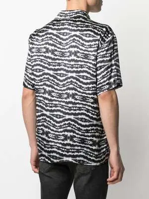 Philipp Plein Tie-dye Print Bowling Shirt