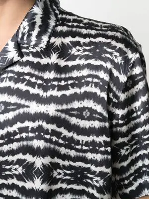 Philipp Plein Tie-dye Print Bowling Shirt