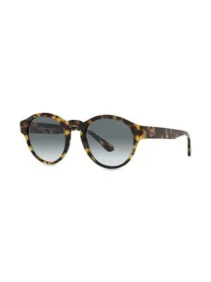 Giorgio Armani Tortoiseshell-effect Round-frame Sunglasses