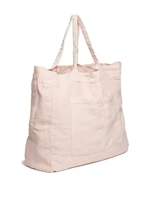 ONCE MILANO Linen Tote - Pink