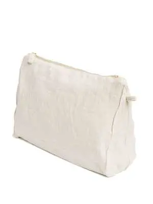 ONCE MILANO Zip-up Linen Wash Bag