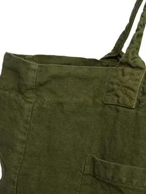 ONCE MILANO Linen Tote - Green