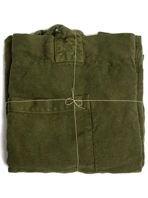 ONCE MILANO Linen Tote - Green