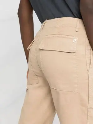 DONDUP Cropped Straight-leg Trousers