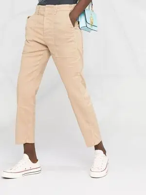 DONDUP Cropped Straight-leg Trousers
