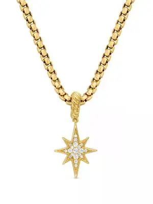 David Yurman David Yurman 18kt Yellow Gold North Star Amulet Diamond Pendant Gold