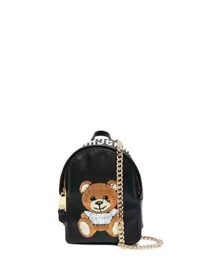 Moschino Embroidered Teddy Bear Crossbody Bag