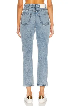GRLFRND Karolina High-rise Straight Crop Jeans