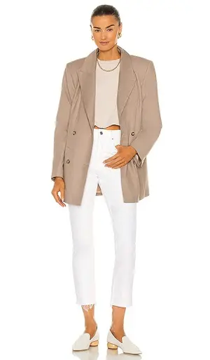 GRLFRND Karolina High-rise Straight Crop Jeans