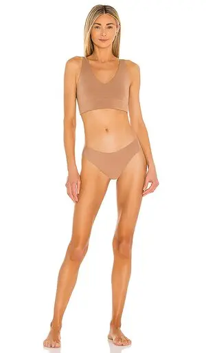 Commando Butter Thong In Brown - Toffee