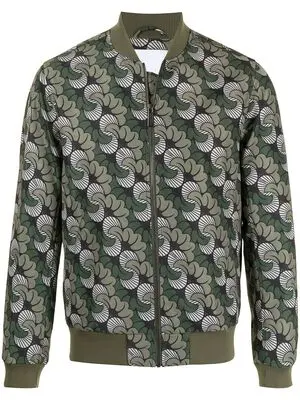 PORTS V Abstract-print Bomber Jacket