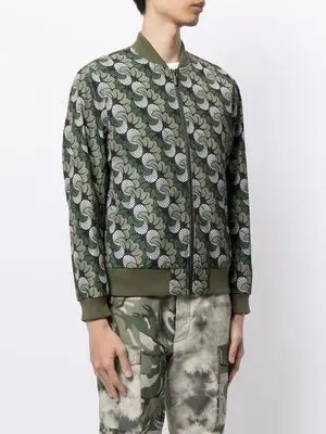 PORTS V Abstract-print Bomber Jacket