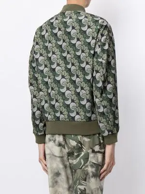 PORTS V Abstract-print Bomber Jacket