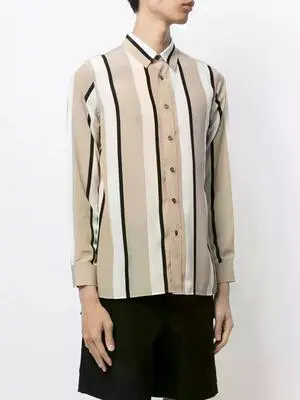 PORTS V Vertical Stripe Print Shirt
