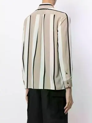 PORTS V Vertical Stripe Print Shirt