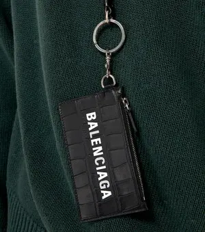 Balenciaga Cash Card Case On Keyring