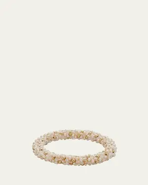 Meredith Frederick Grace Kelly Pearl Bracelet - Gold