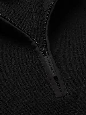 Canada Goose Stormont Slim-fit Merino Wool Half-zip Sweater - Black