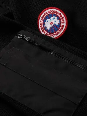 Canada Goose Stormont Slim-fit Merino Wool Half-zip Sweater - Black