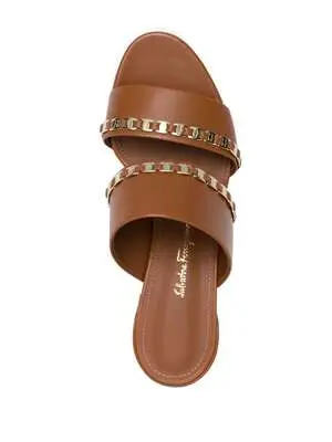 FERRAGAMO Vara Chain Sandals