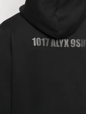 1017 Alyx 9sm Reverse Logo Popover Hoodie - Black