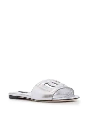 Dolce & Gabbana Dg Millennials Metallic Sandals - Silver