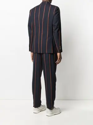 Gabriele Pasini Two-Tone Pinstripe Suit In Blue - 37% Off