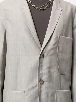 Rick Owens Single-breasted Wool Blazer