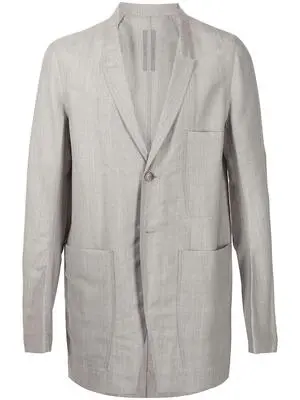 Rick Owens Single-breasted Wool Blazer