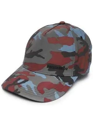 Dsquared2 Camouflage-print Baseball Cap - Blue