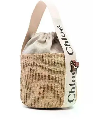 Chloé Small Woody Bucket Bag - Neutrals