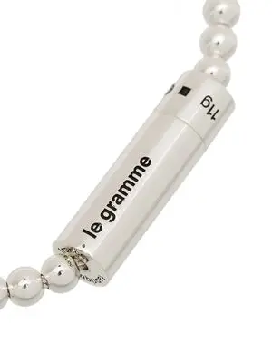 Le Gramme Le 11g Brushed Bead Bracelet - Silver